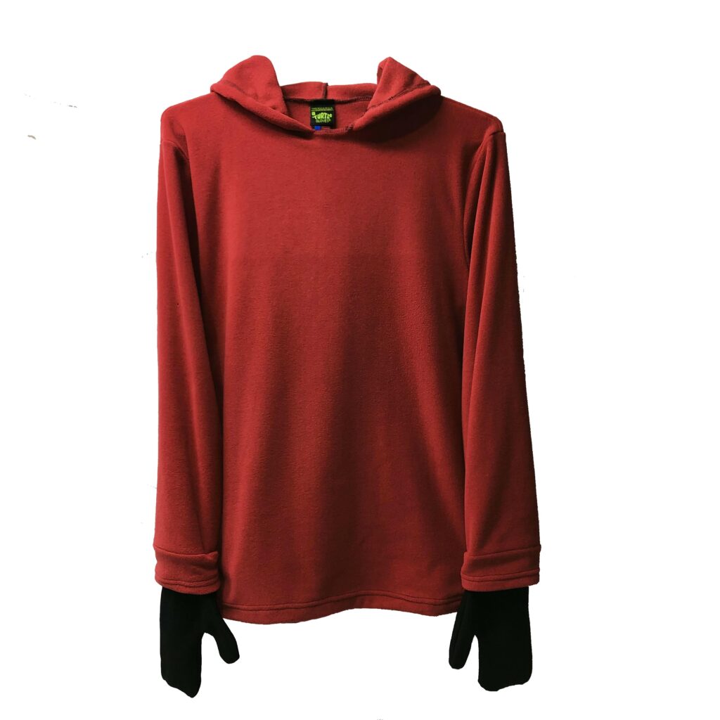 Mitten Hoodie | TURTLE GLOVES | Built-in Turtle-Flip Mittens