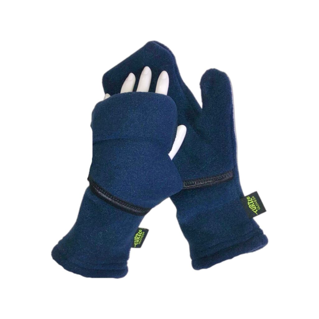 Convertible Mittens Fleece | TURTLE GLOVES Convertible | Cozy Fleece